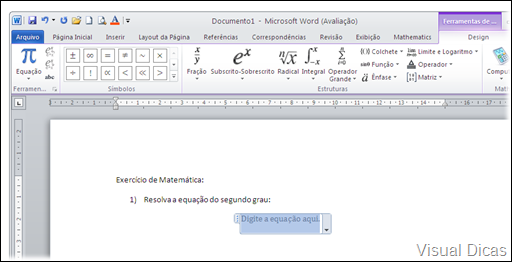 Como resolver cálculos matemáticos no Word – ótimo para alunos e ...